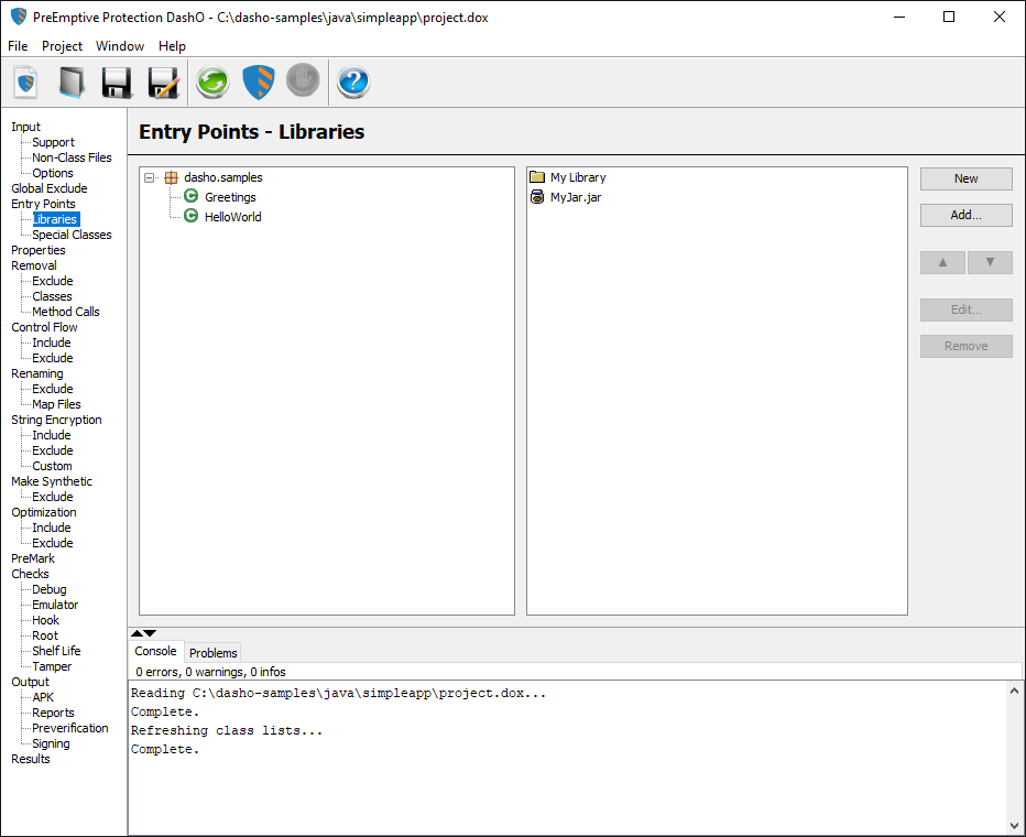 Entry Points User Interface – Preemptive Support Center