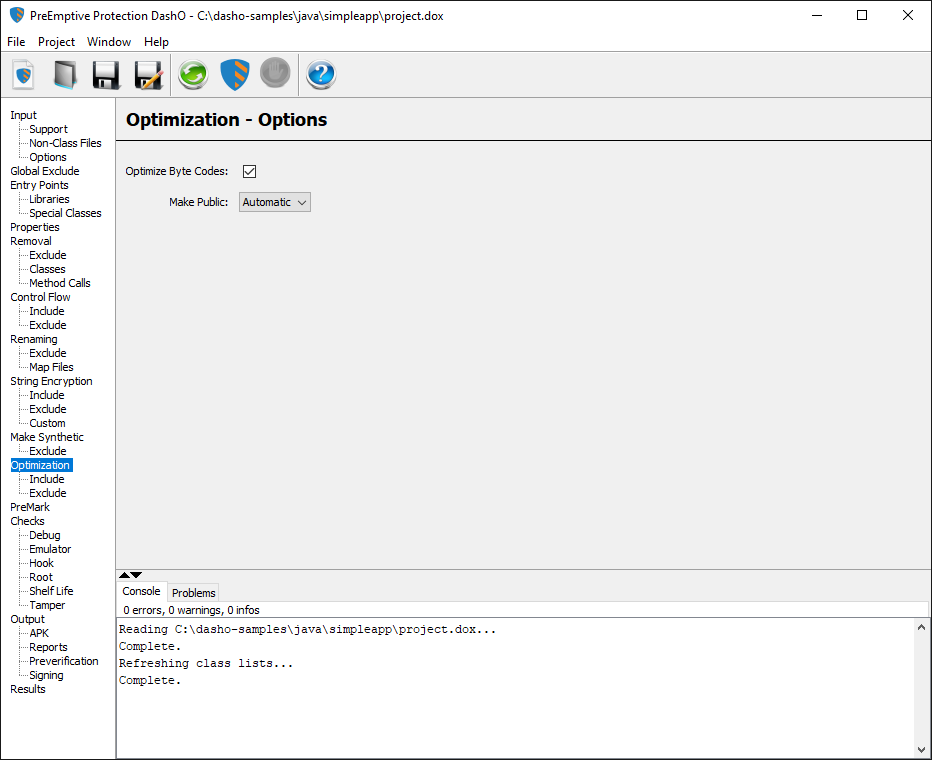 Optimization User Interface – Preemptive Support Center